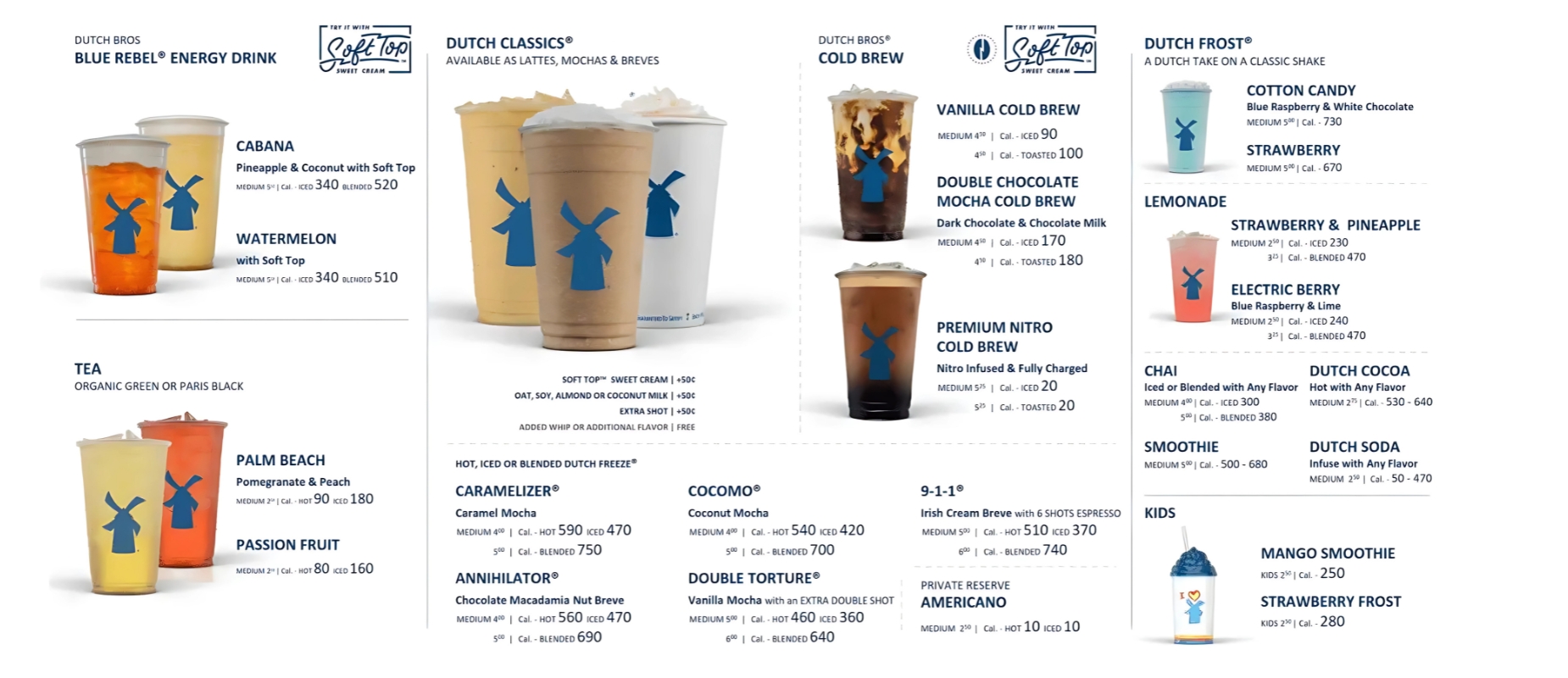 Dutch Bros Drink Menu Prices Updated 2025